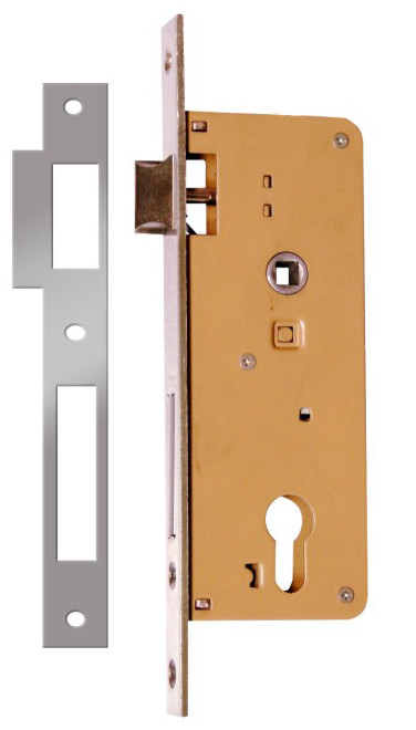 Security Commercial Door Mortise Lock Deadlatch CP Finish Smart Mortise ...
