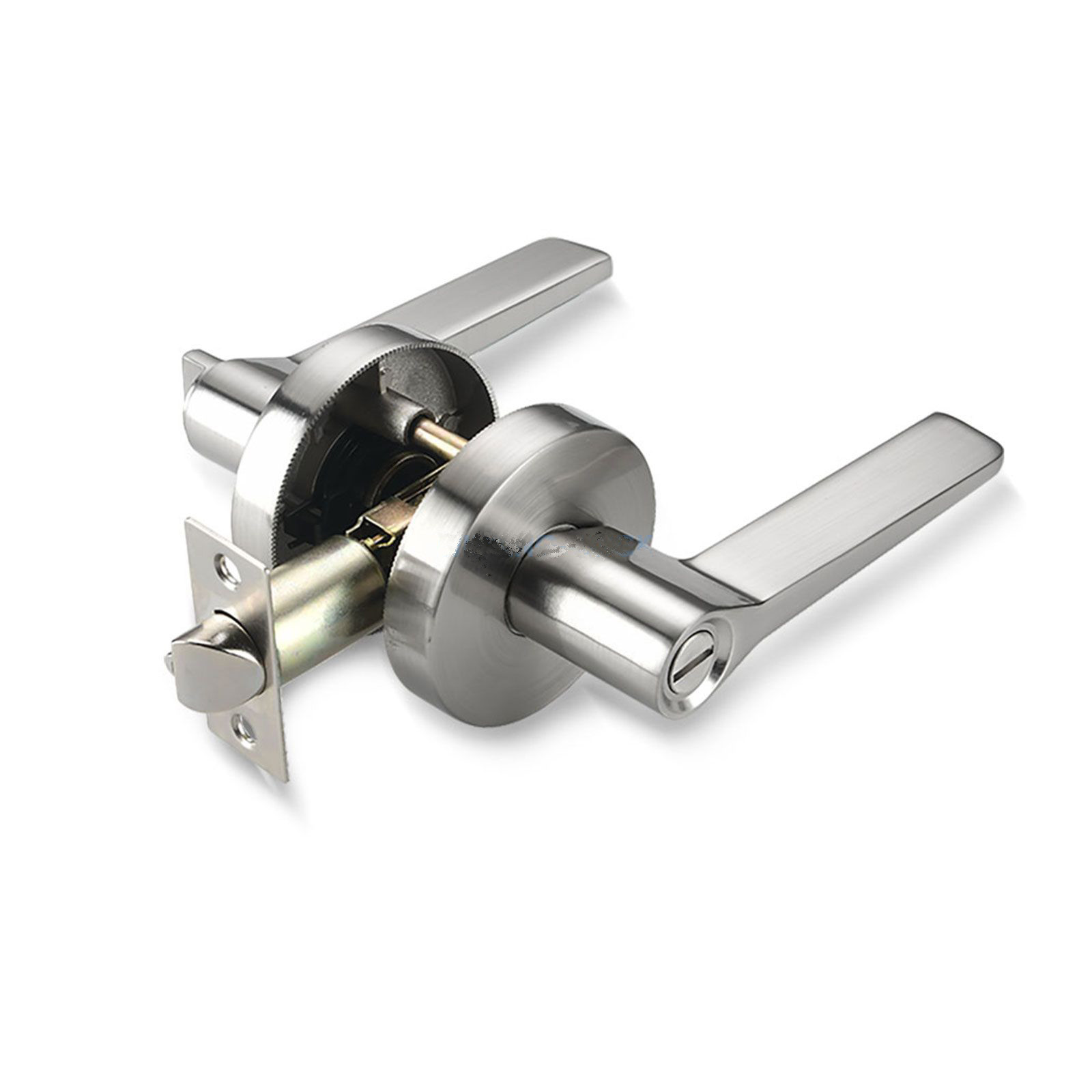 1-3/8"-1-3/4" Door Thickness Tubular Lever Lock with Adjustable Backset ...